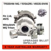Turbocharger suit Mitsubishi Triton MQ Pajero Sport 2.4L 4N15 TF035HL ...